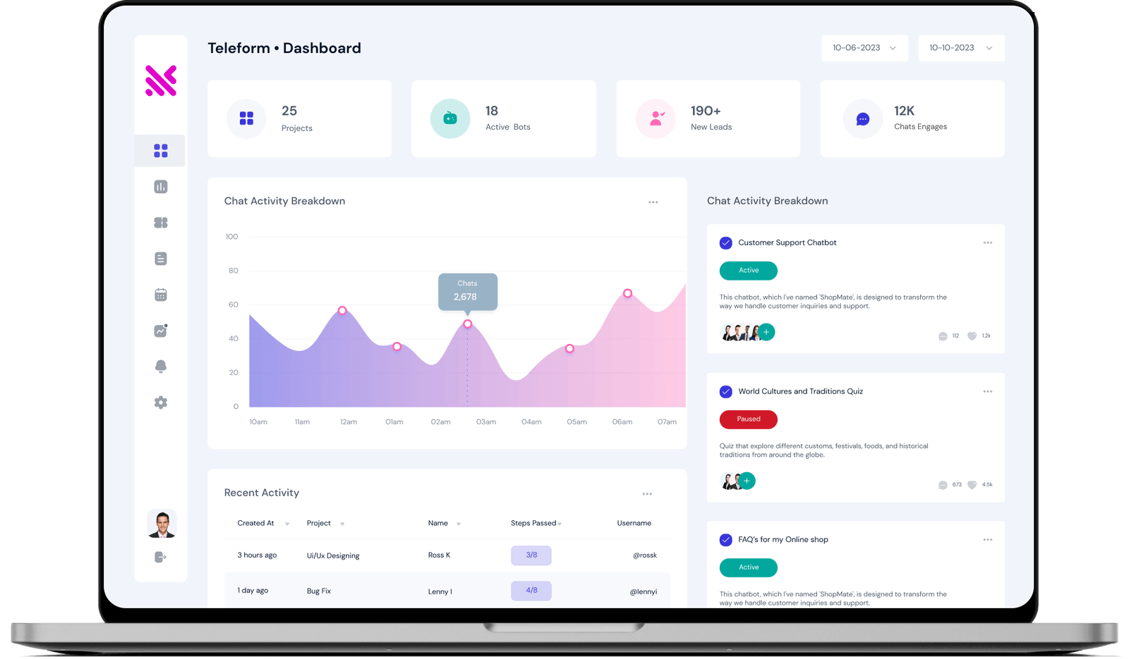 Teleform • Visual Chatbot Builder for Telegram